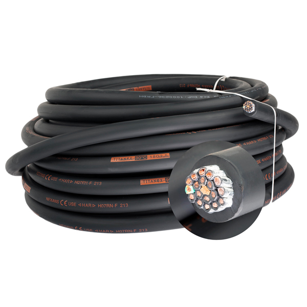 Câble H07 RN-F 18G2,5 mm² (couronne de 25 mètres) - LA BS