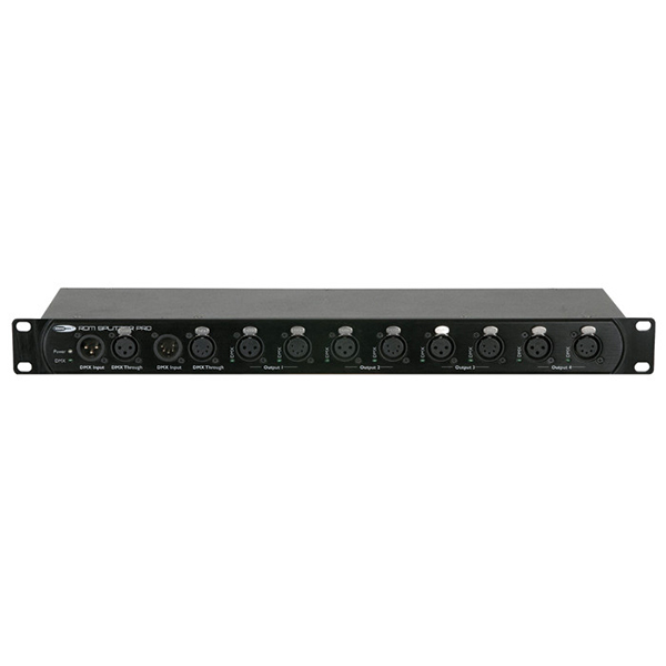 Splitter booster DMX RDM 4 canaux connecteurs 3 et 5 pts Showtec - LA BS