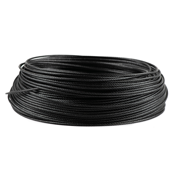 Câble noir 3mm longueur 100m Rupture 6,39kN/650 KG - LA BS