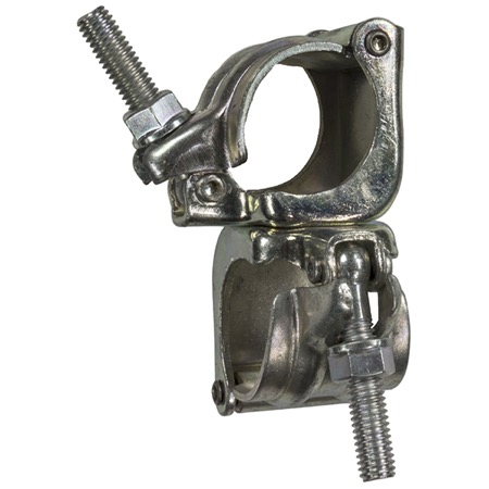 Collier double fixe 90° pour tube Ø 49mm - acier - C.M.U. 600kg - LA BS