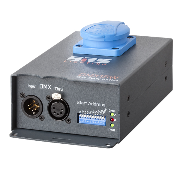 Relais DMX SRS 1 canal 16A 240V, sur prise NF, alimentation PC 16A NF - LA BS