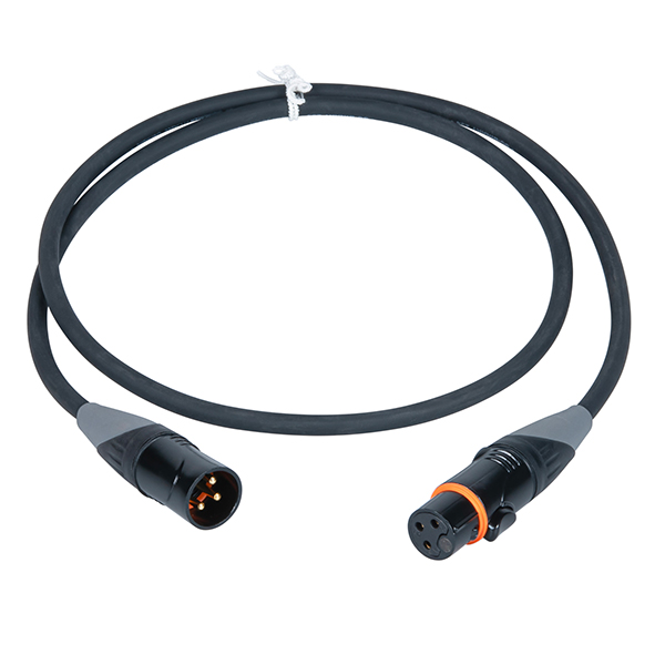 Cordon DMX standard avec connecteurs XLR 3 IP67 longueur 1m - LA BS