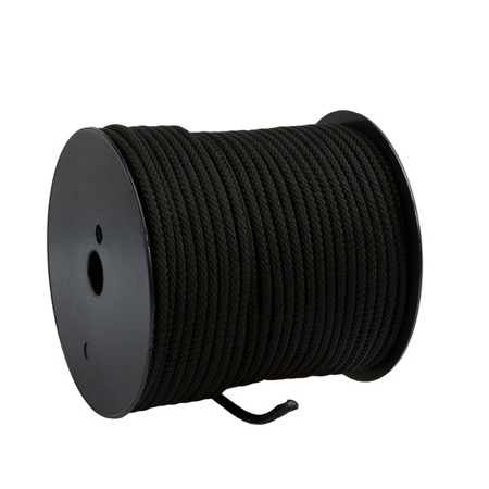 Drisse polypropylène PP 6mm noire x 100m (+/-5% en longueur) RIGLIFT - LA BS
