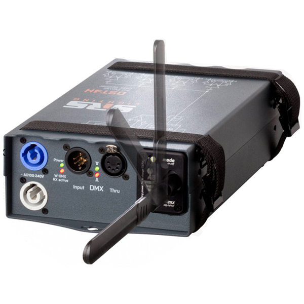 Splitter hybride SRS 4 canaux DMX 5pts + powercon - récepteur W-DMX - LA BS