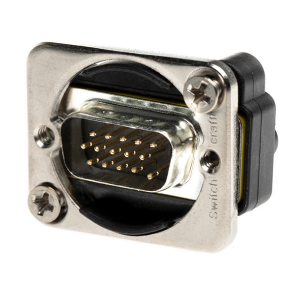 Embase D-sub HD 15 pôles ou VGA - mâle-mâle - série D SWITCHCRAFT - LA BS