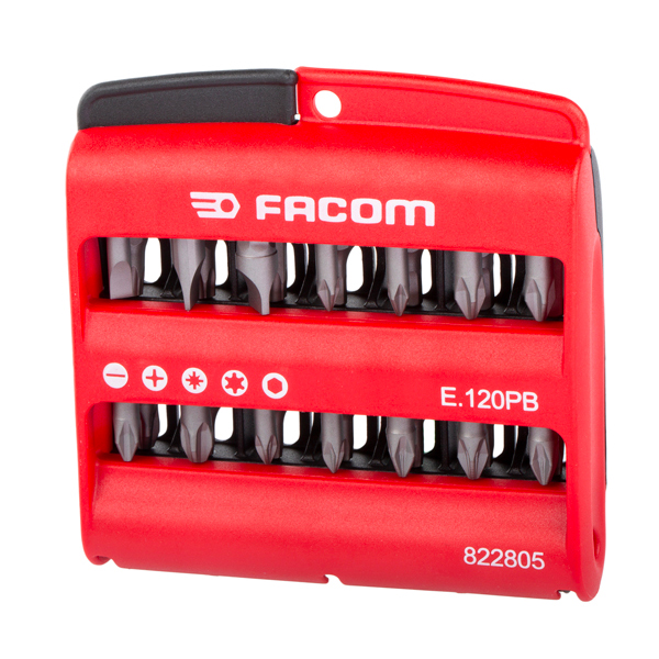 Jeu de 28 embouts de vissage + porte-embouts FACOM - LA BS