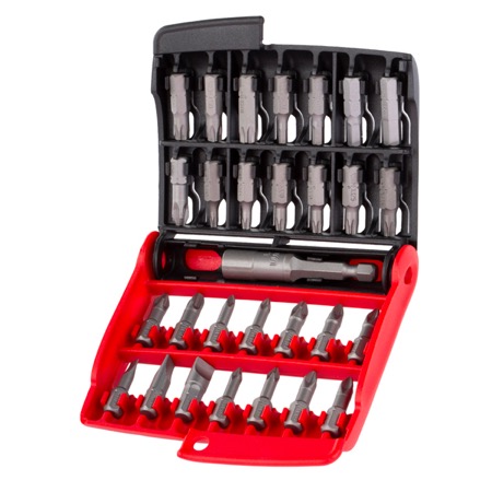 Jeu de 28 embouts de vissage + porte-embouts FACOM - LA BS