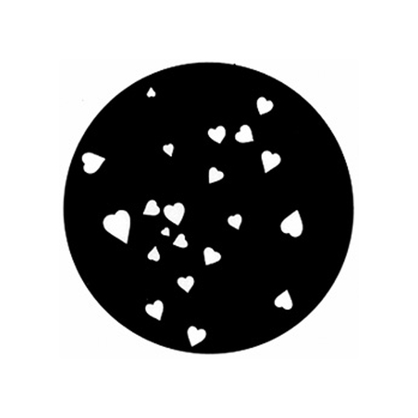 Gobo GAM 293 Hearts - Taille A (100 mm) - LA BS