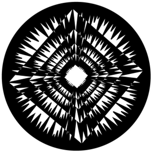 Gobo ROSCO DHA 77615 Jagged squares - Taille A (100 mm) - LA BS