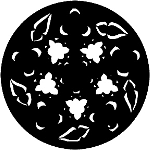 Gobo ROSCO DHA 77887 Gothic rose yellow - Taille B (86 mm) - LA BS