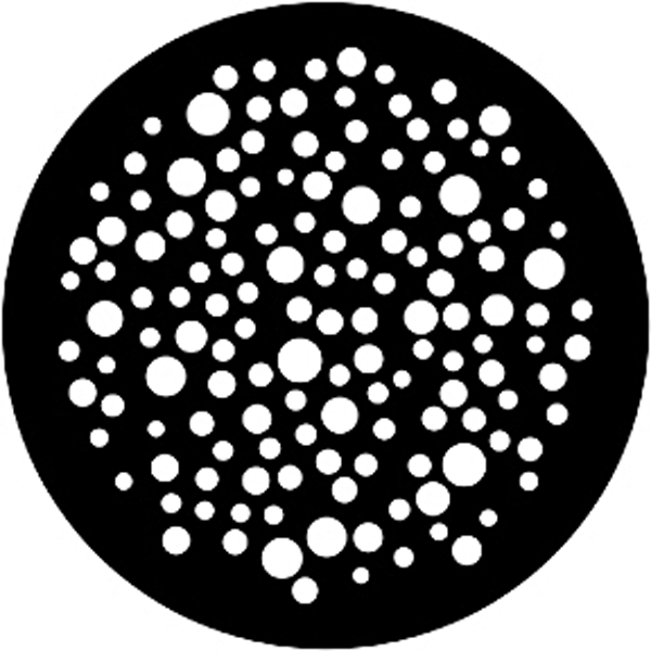 Gobo ROSCO DHA 79650 Bubbles small - Taille B (86 mm) - LA BS