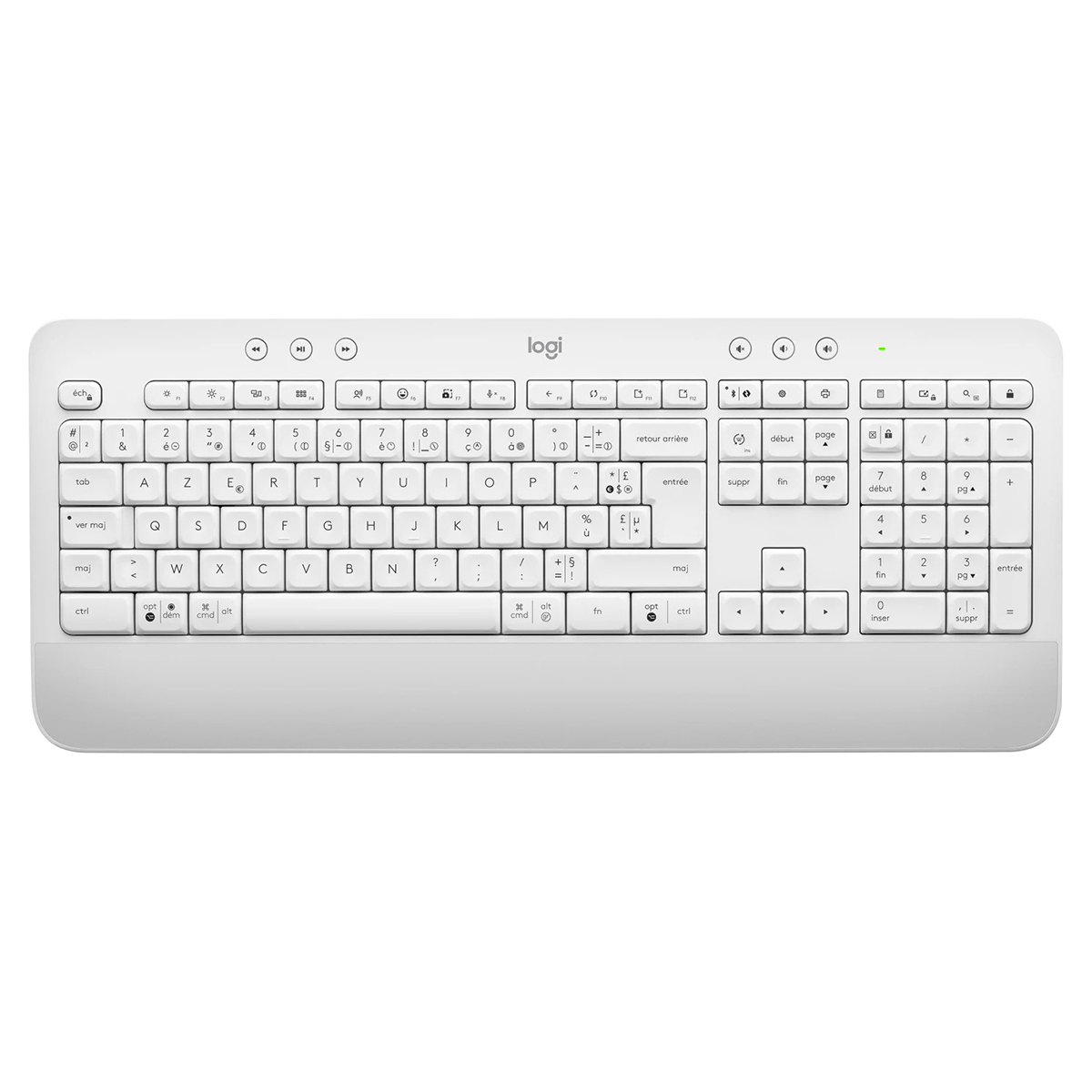 Clavier sans fil standard AZERTY LOGITECH Signature K650 Blanc - LA BS