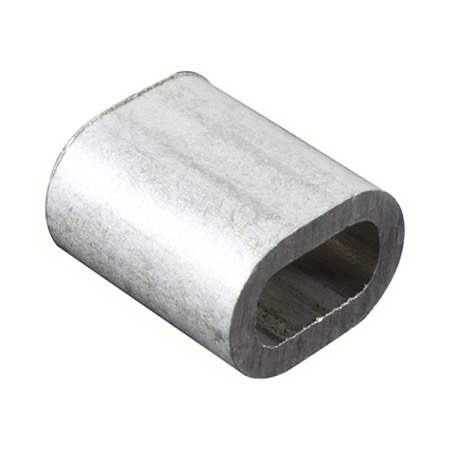 Manchon aluminium 4 mm pour câble diamètre 4 mm - LA BS