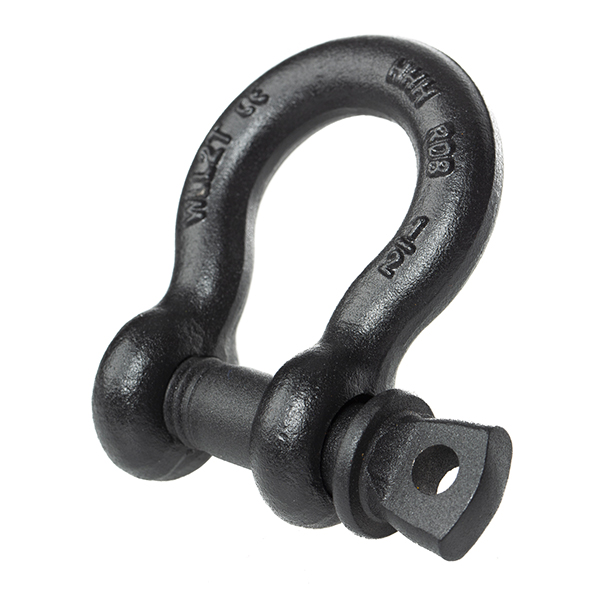 Manille lyre à visser acier allié HR noire CMU 1,5T ouverture 19mm - LA BS