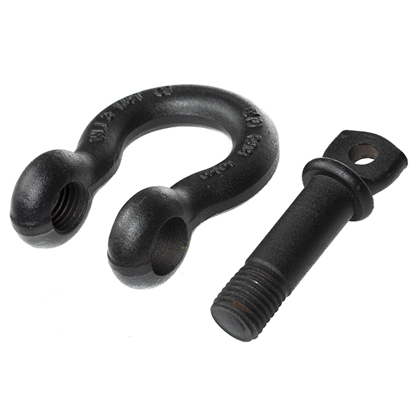 Manille lyre à visser acier allié HR noire CMU 3.25T ouverture 26,9mm ...