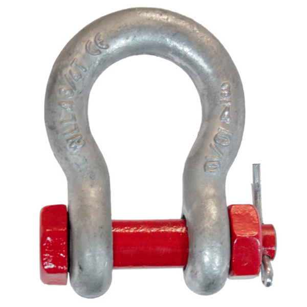 Manille lyre B/G acier allié HR galvanisé CMU 3.25T ouverture 26,9mm ...