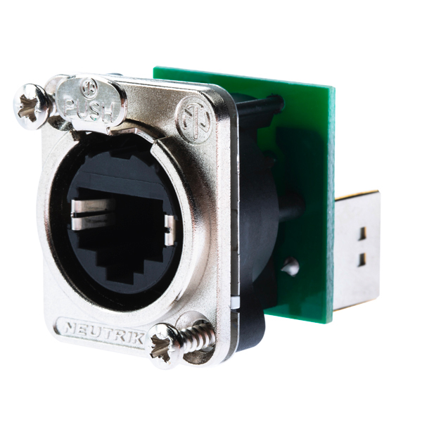 Embase etherCON RJ45 Cat5e série D NEUTRIK NE8FDP - LA BS