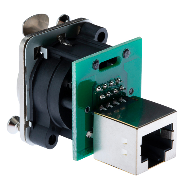 Embase etherCON RJ45 Cat5e série D NEUTRIK NE8FDP - LA BS