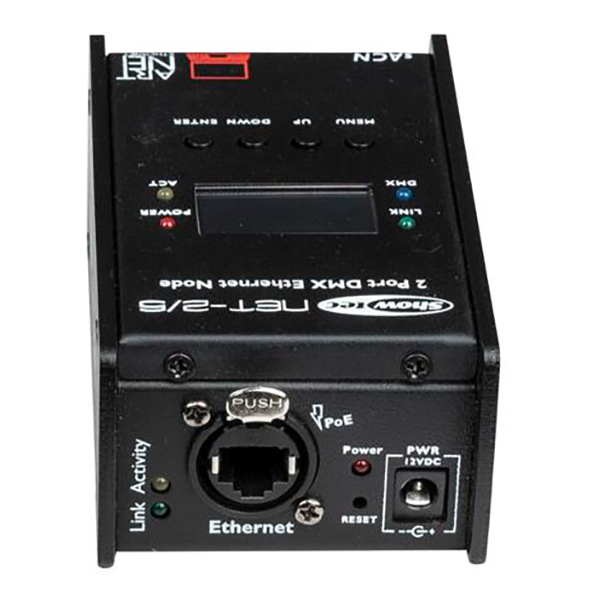 Node 2 univers DMX XLR5 pts - RJ45 format pocket Showtec - LA BS