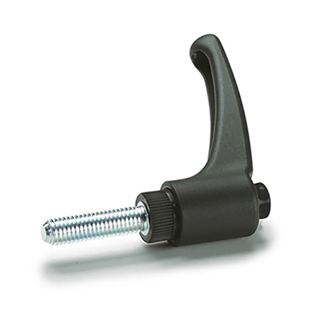 Poignée de serrage ergonomique débrayable 50mm - M8 - Noire ELESA - LA BS