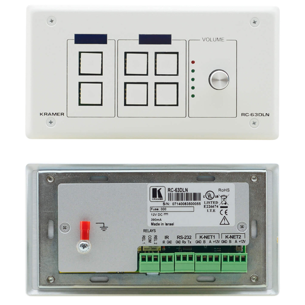 Contrôleur de Salle avec Contrôle du Volume Numérique 6 Boutons - LA BS