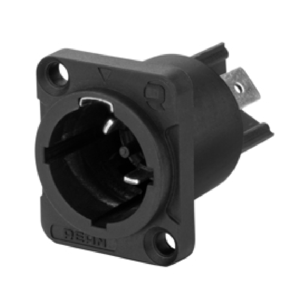 Embase électrique mâle de type powerCON True One REAN RRAC3M-X - LA BS