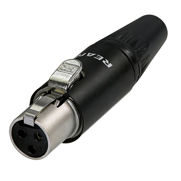 Fiche Tiny XLR femelle REAN RT3FC-B - LA BS