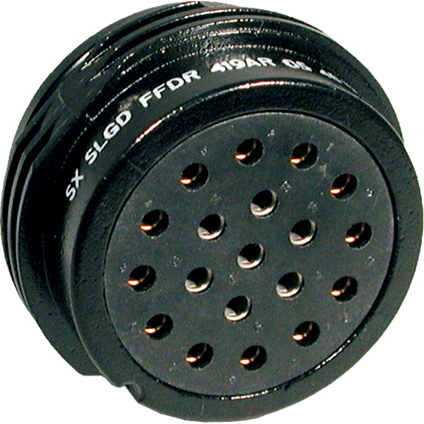 Fiche femelle noire type 419 E sans écrou et raccord droit SOCAPEX - LA BS