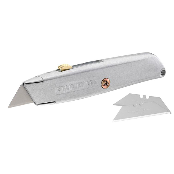 Cutter à lame rétractable 99E + 3 lames - STANLEY - LA BS
