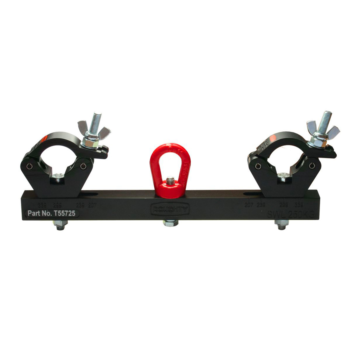 Suspension sur double collier Doughty multi taille - CMU 250kg - NOIR ...