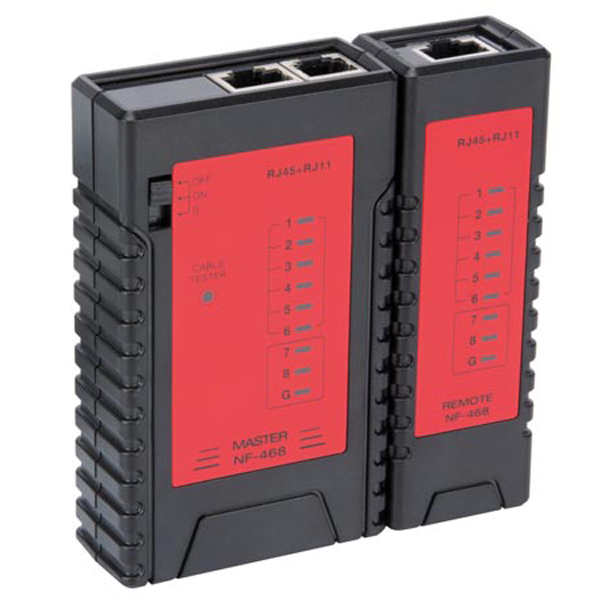 Testeur lan pour câbles de type RJ45, RJ12, RJ11 ou RJ10 - LA BS