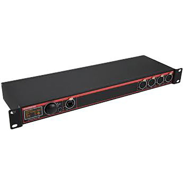 Node Ethernet/DMX 4 ports RJ45 Ethercon rackable 1U Swisson - LA BS