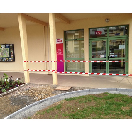 Ruban de signalisation non adhésif rubalise HPX - Rouge/Blanc - LA BS