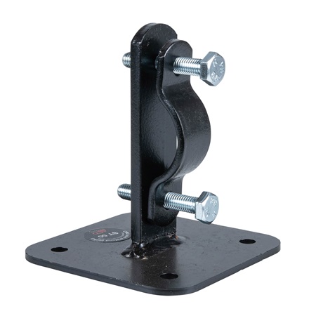 Platine de fixation murale pour tubes diamètre 20mm à 50mm ASD - NOIR ...
