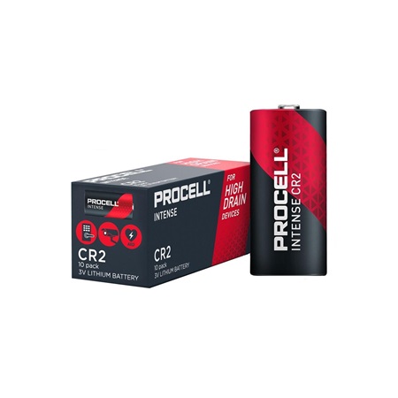 Boite de 10 piles bâton lithium 3V CR2 PROCELL INTENSE by Duracell - LA BS