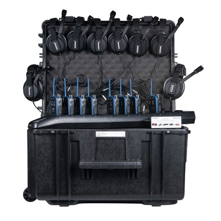 Vokkero Guardian Show Kit Intercom HF 8 Postes Pro + Casques