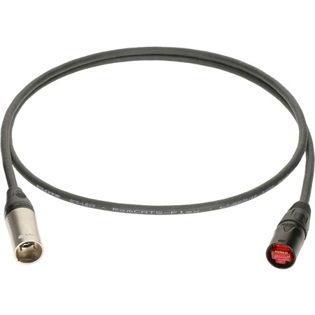 Cordon adaptateur KLOTZ DMX-CAT XLR 5p mâle - etherCON mâle - 30cm - LA BS