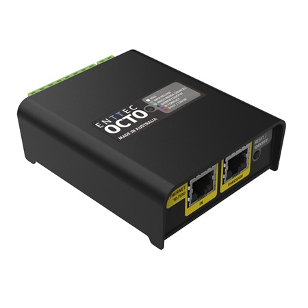 Enttec OCTO MK2 - driver strip led matriçable 8 univers DMX rail DIN ...