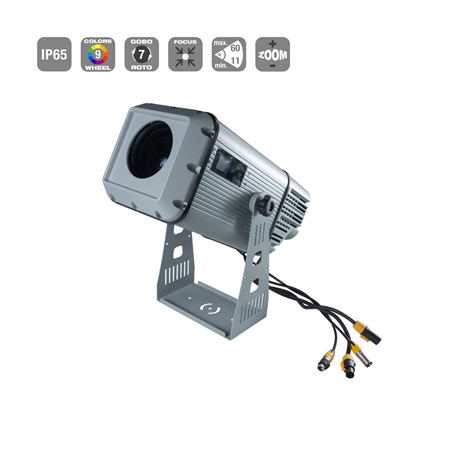Projecteur de gobos Flash IP65 300W LED avec zoom 11° à 60°